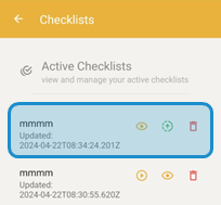 Mobile App Checklist Module - Affsaf